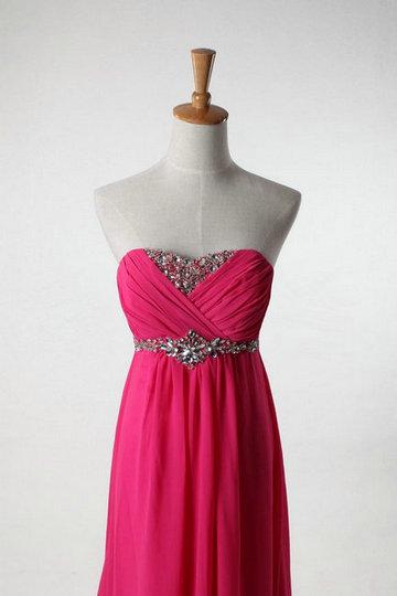 Prom Dresses 2015 Sexy Backless Sweetheart A Line Chiffon Beaded Top ...